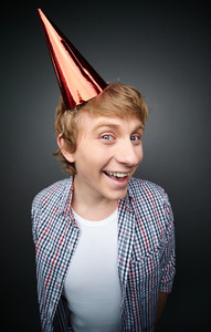 Portrait Of Cheerful Guy At Fool Royalty-Free Stock Image - Storyblocks