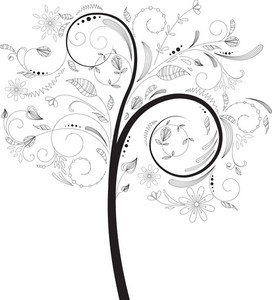 Abstract Vector Tree Royalty-Free Stock Image - Storyblocks