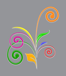 Side Swirl Vector Background