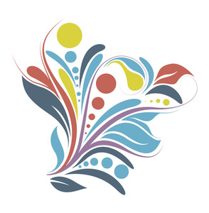 Colorful Flourish Design Royalty-Free Stock Image - Storyblocks