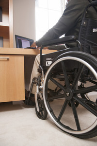 Disabled person at home Royalty-Free Stock Image - Storyblocks