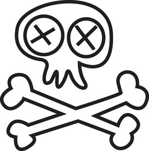 Emo Skull Vector Element Royalty-Free Stock Image - Storyblocks