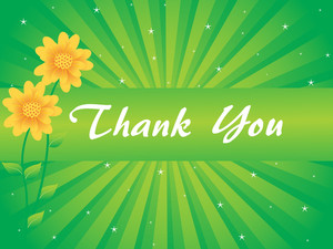 Background Thank You Green