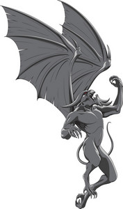 Gargoyles Vector Element Royalty-Free Stock Image - Storyblocks