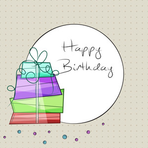 Greeting Card Or Background For Birthday Celebration Royalty-Free Stock ...