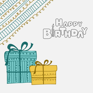 Greeting Card Or Background For Birthday Celebration Royalty-Free Stock ...