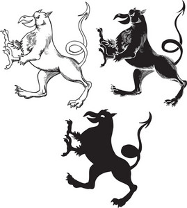 Griffin Vector Element Royalty-Free Stock Image - Storyblocks