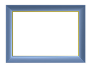 Light Blue Frame Isolated On White Background. Royalty-Free Stock Image ...