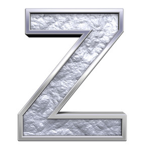 One Letter From Silver Cast Alphabet Set Royalty-Free Stock Image ...