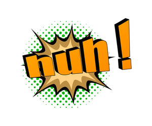 Retro Huh Text Banner Royalty-Free Stock Image - Storyblocks