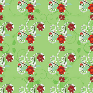 Seamless Floral Background Royalty-Free Stock Image - Storyblocks