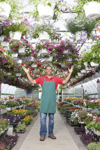 Staff at plant nursery Royalty-Free Stock Image - Storyblocks