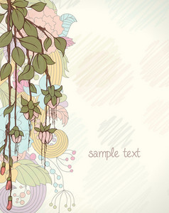 Vector Abstract Floral Background Royalty-Free Stock Image - Storyblocks