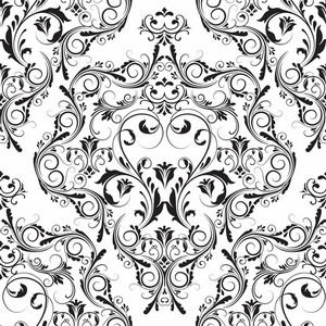 Vector Damask Seamless Pattern Royalty-Free Stock Image - Storyblocks