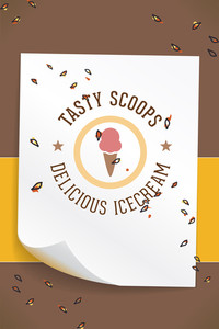 Vector Illustration With Label And Decorations (editable Text) Royalty ...