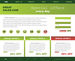 Website Layout Comp Royalty-Free Stock Image - Storyblocks