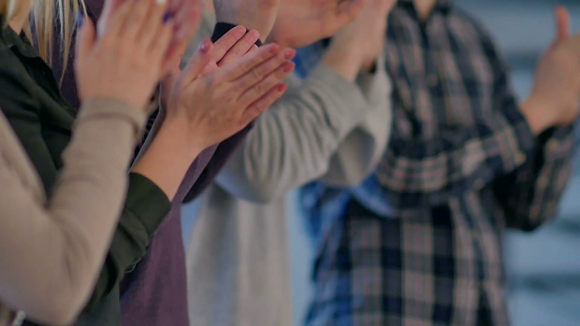 Satisfied Proud Business Team Clapping Hands Stock Footage SBV ...