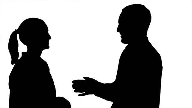 Woman Talking Silhouette Stock Footage: Royalty-Free Video Clips ...