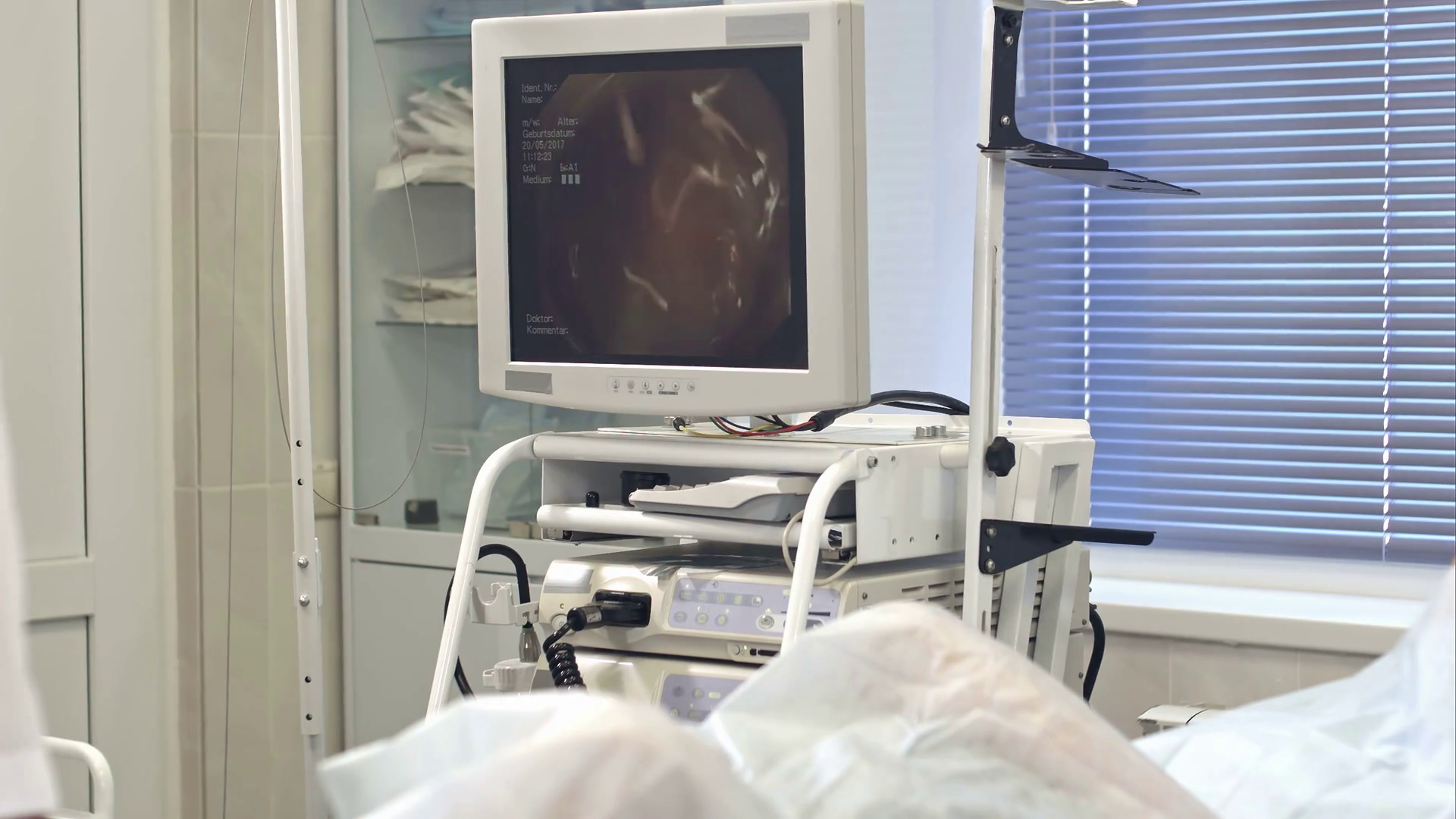 Surgeon Looking At Monitor During Endoscopy Stock Footage SBV-337830731 ...