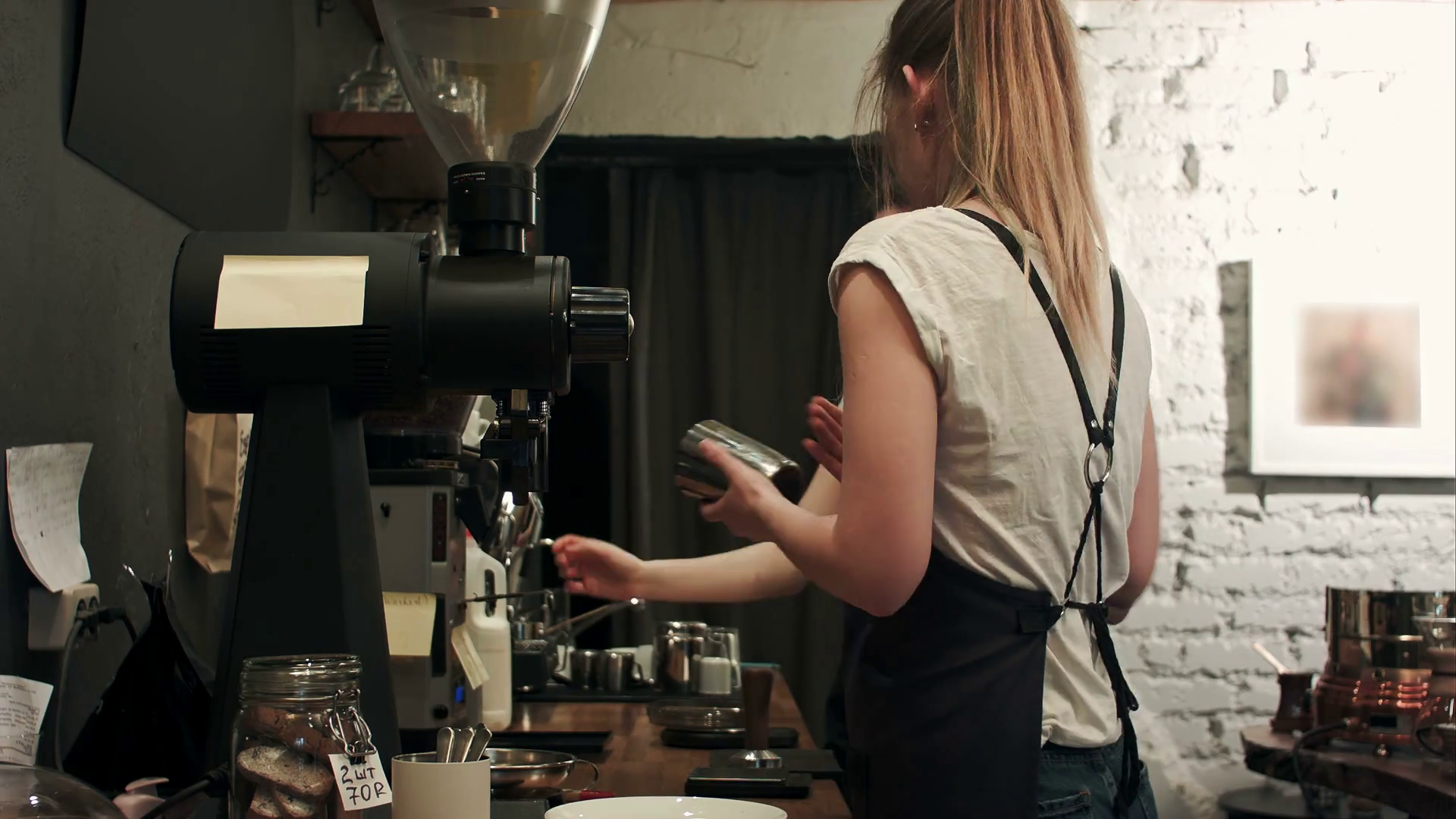 Barista Working