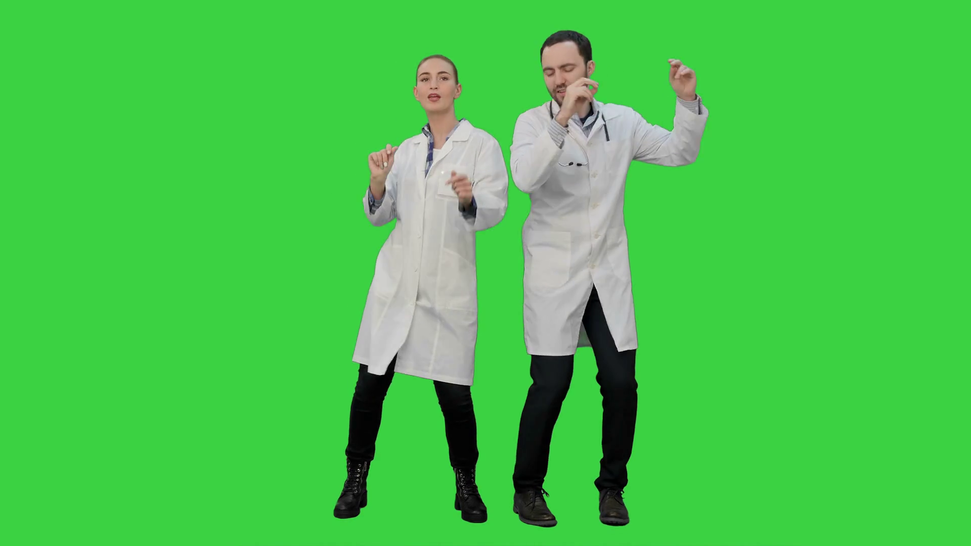 Young Medical Professionals Dancing Singing Stock Footage SBV-313684620 ...