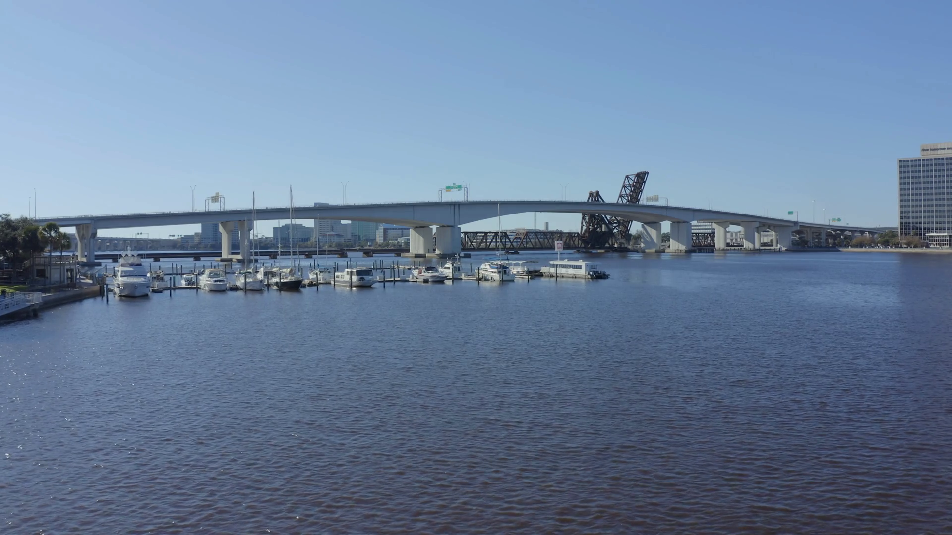 St. John River as it approaches Acosta Bridge Stock Video Footage 00:09 ...