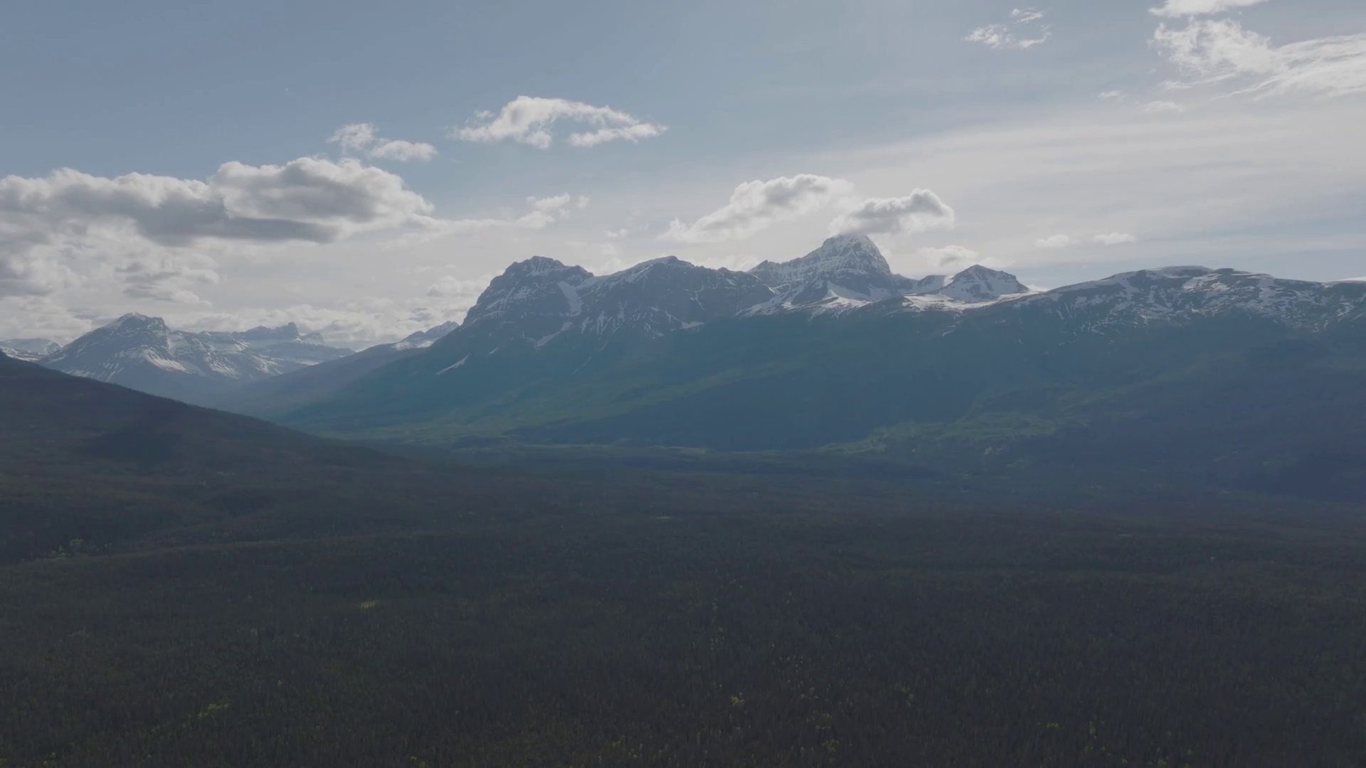 The Canadian Rockies Valley In Shadow At Stock Footage SBV-347653983 ...