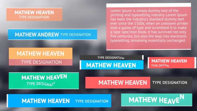 Effects And Lower Thirds Lower Thirds Business Templates Royalty-Free ...
