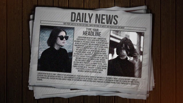 Royalty-Free Newspaper Slideshow Templates - Storyblocks