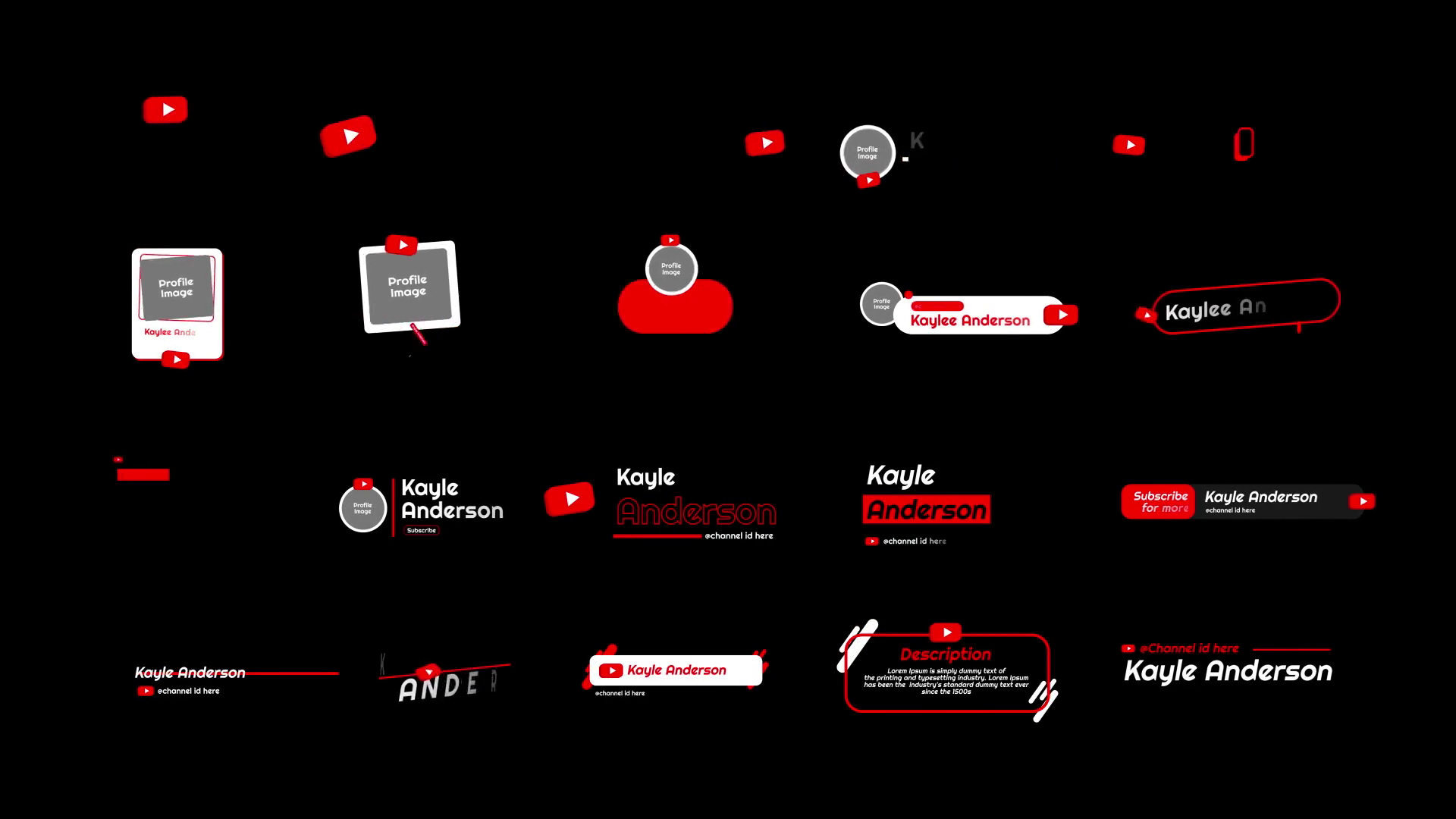 AE Template: Fancy Youtube Lower Thirds SBV-347465282 - Storyblocks