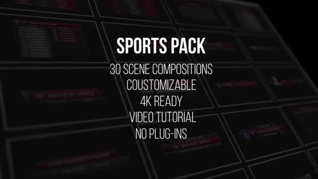 Broadcast Sports Graphics Package Templates Royalty-Free - Storyblocks