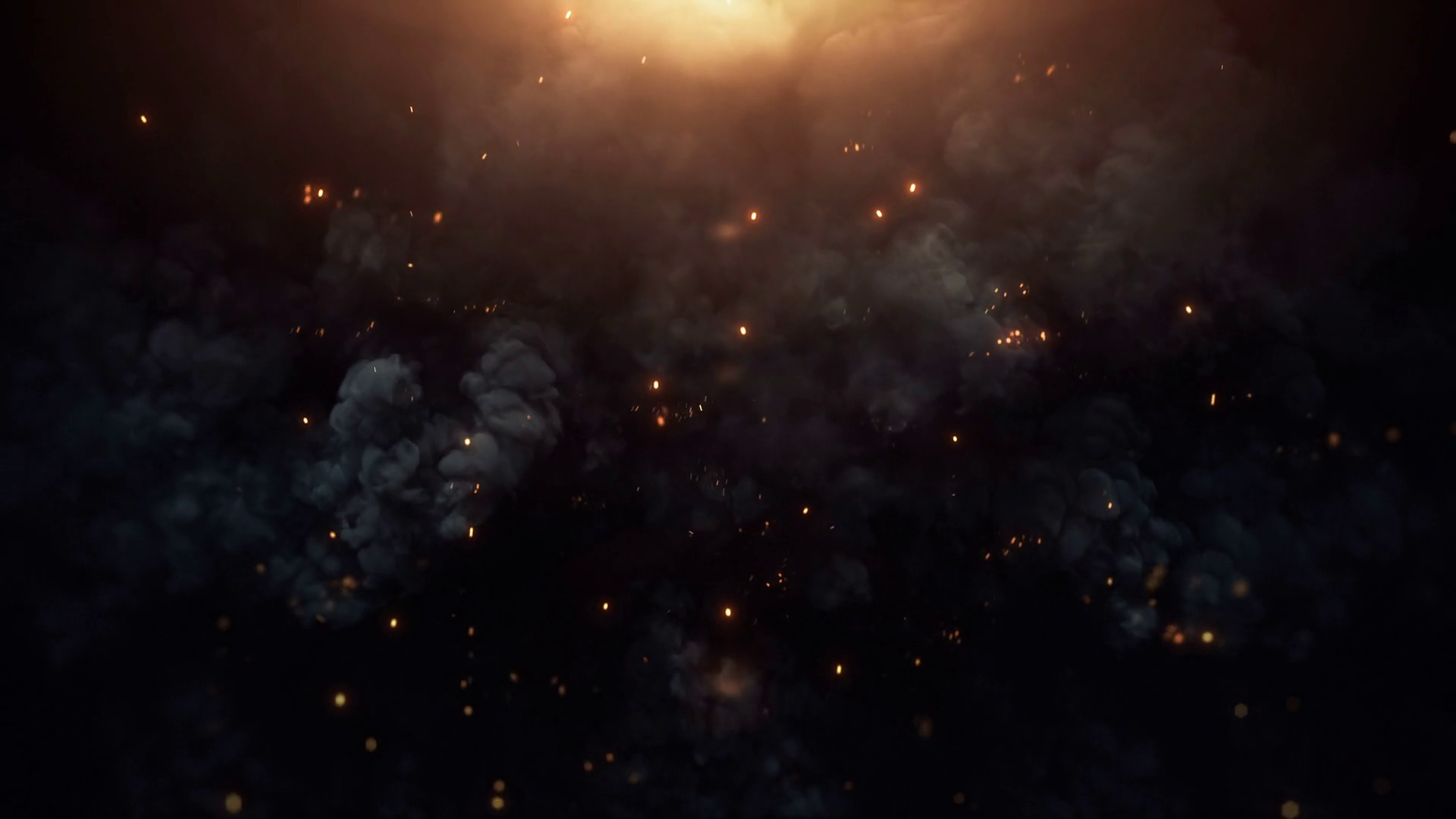 Cinematic Trailer Clouds Sparks Embers Stock Motion Graphics SBV ...