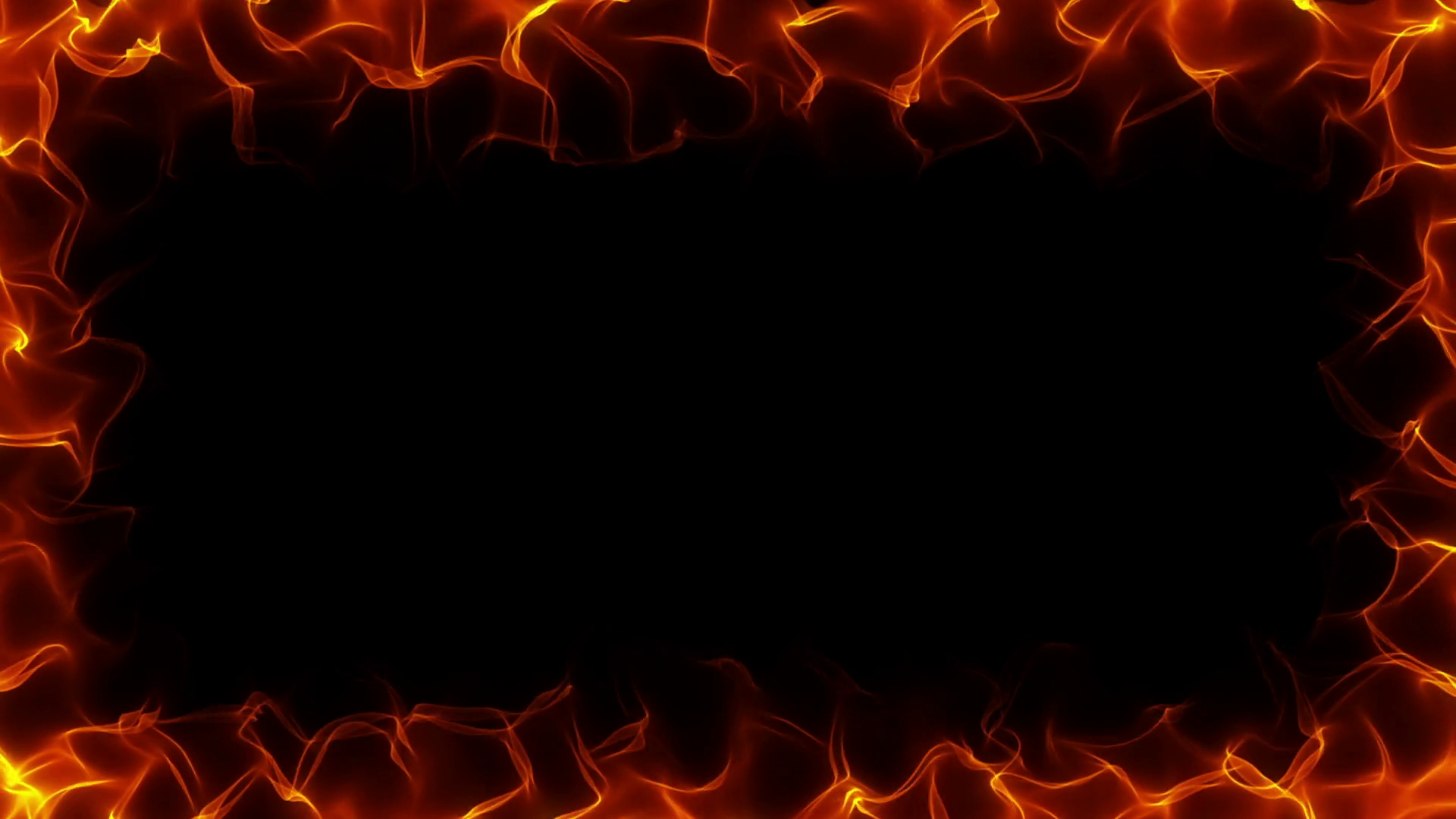 Fiery Frame Black Background Stock Motion Graphics SBV-300249654 ...