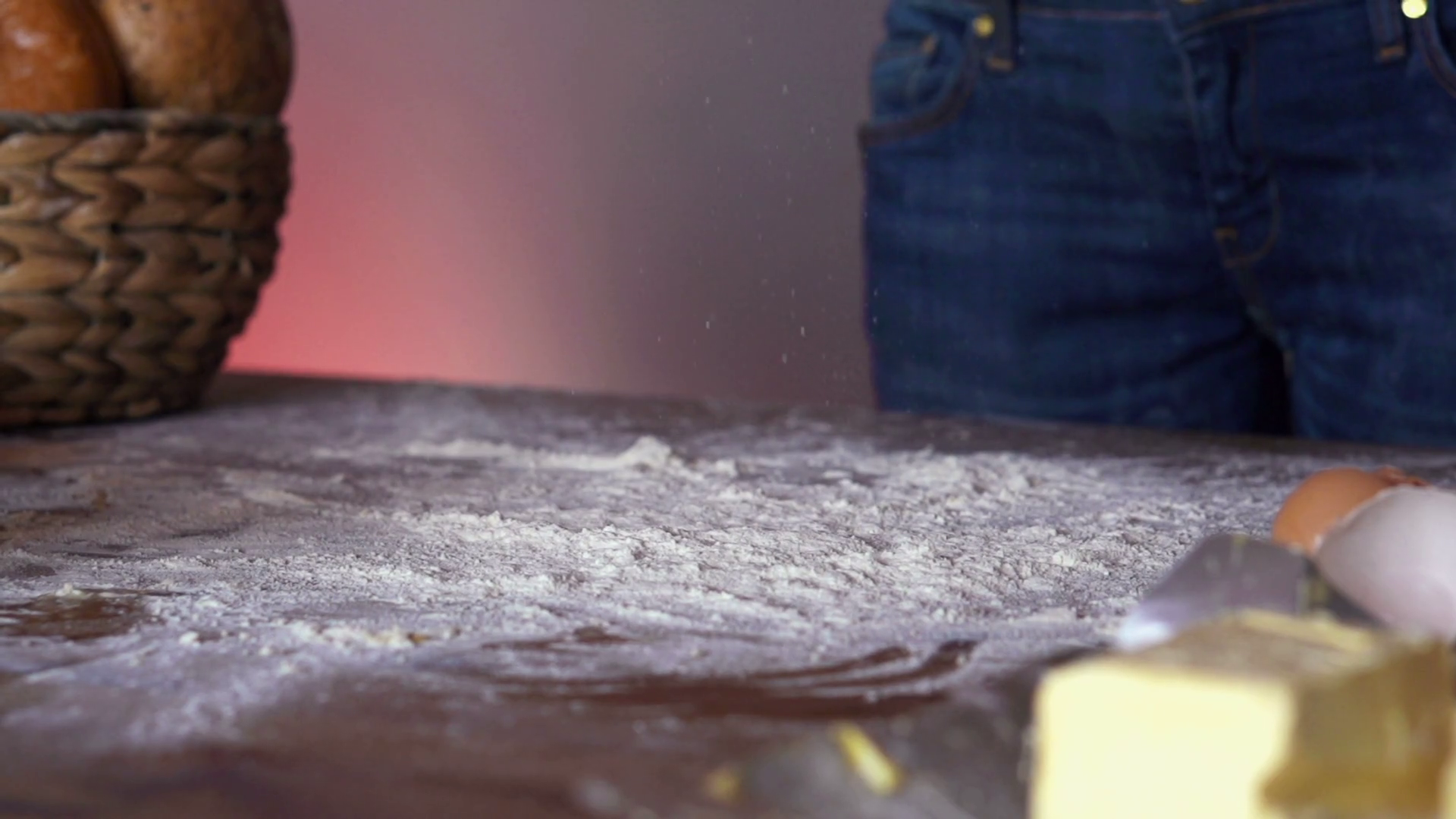 Dough Falling On Table Super Slow Motion Stock Footage SBV-302650729 ...