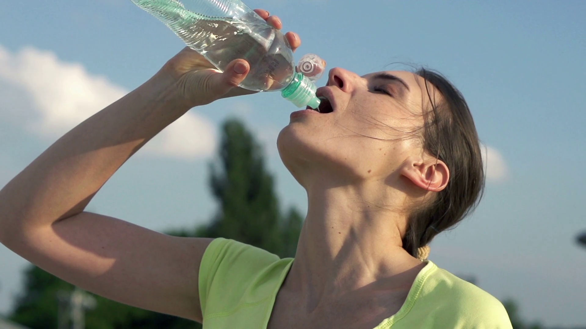Face Woman Drinking Water Stock Footage SBV-302642999 - Storyblocks