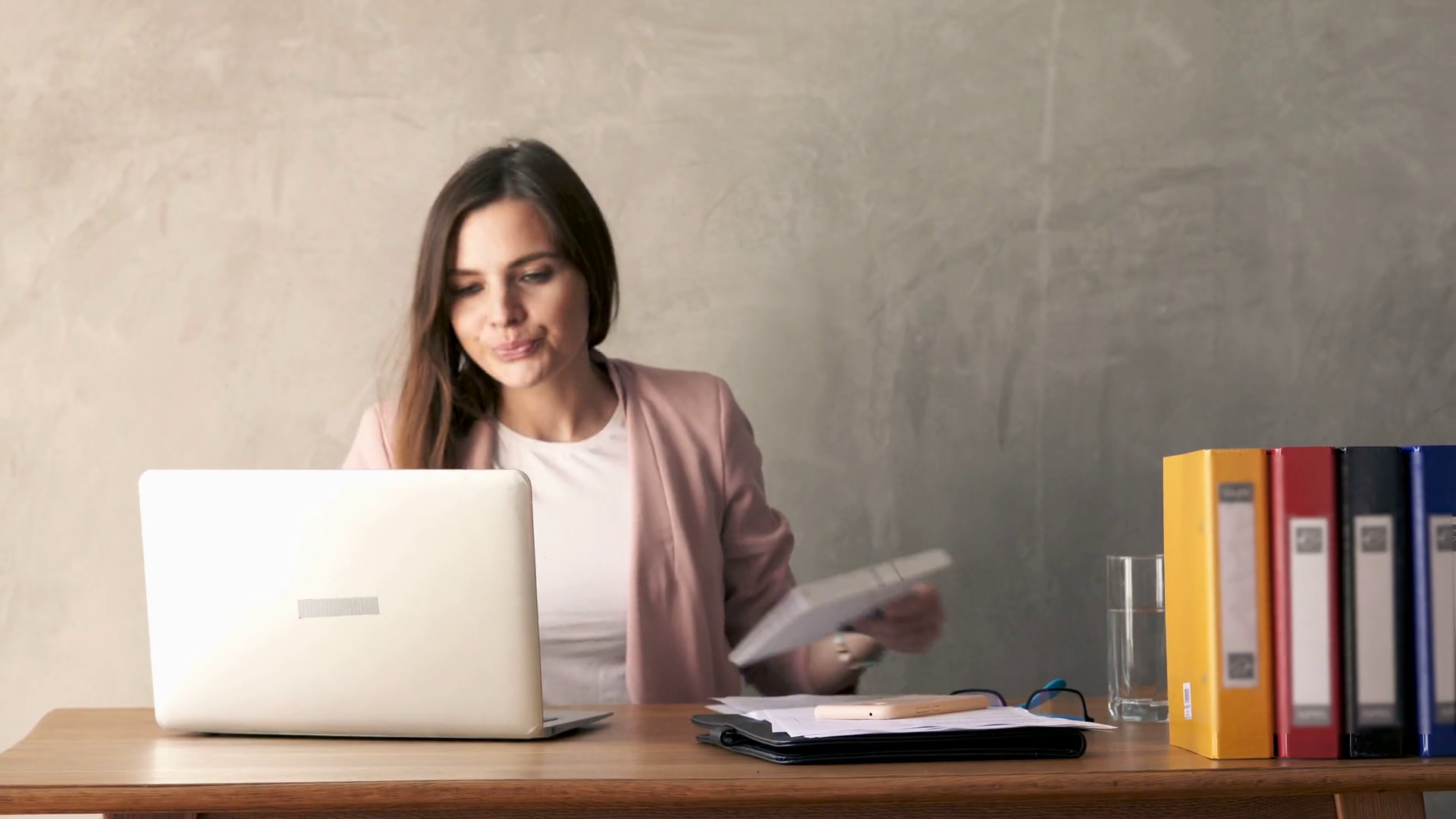 Busy Multitasking Businesswoman Working In Stock Footage SBV-338103994 ...