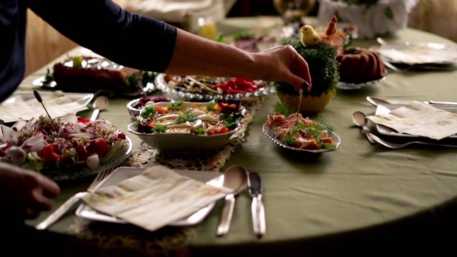 Foods Table Stock Footage: Royalty-Free Video Clips - Storyblocks