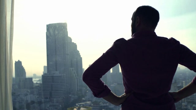 Man Looking Back Stock Footage: Royalty-Free Video Clips - Storyblocks