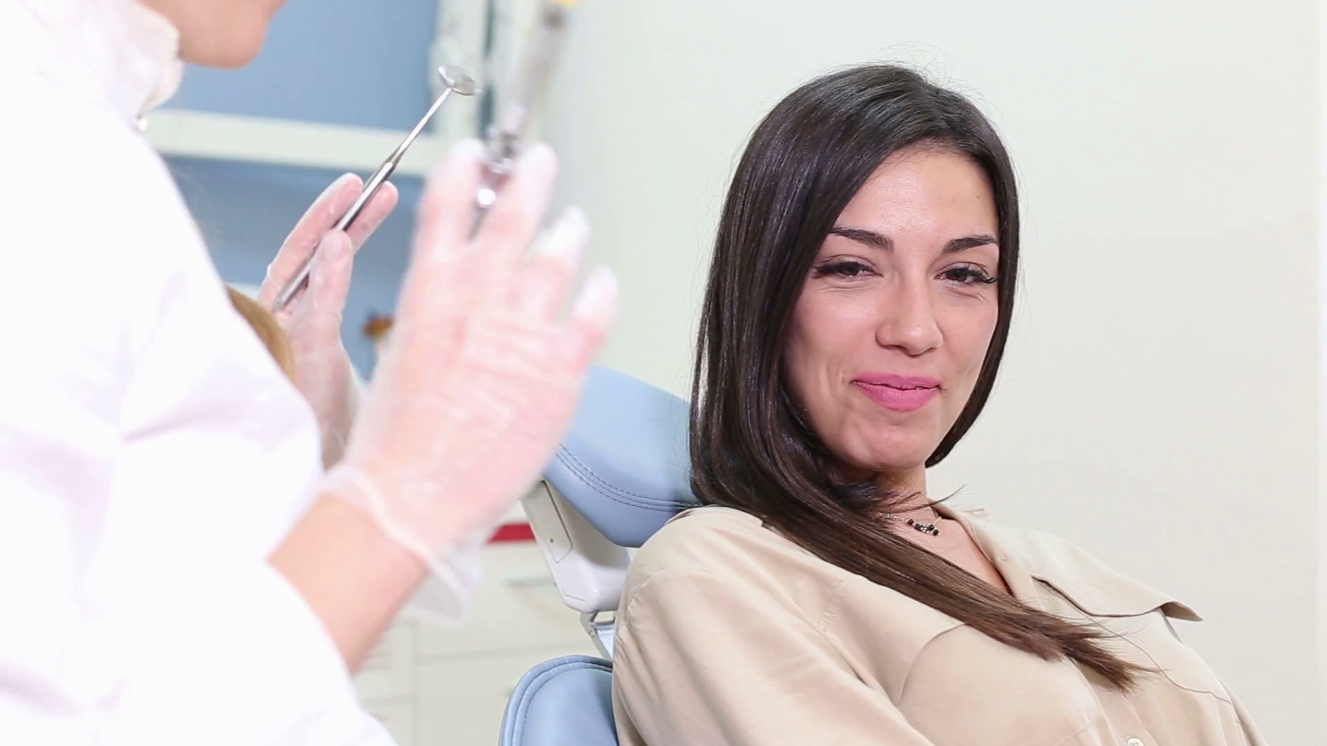 Patient's Reaction To Injection At Dentist Stock Footage SBV-310531508 ...