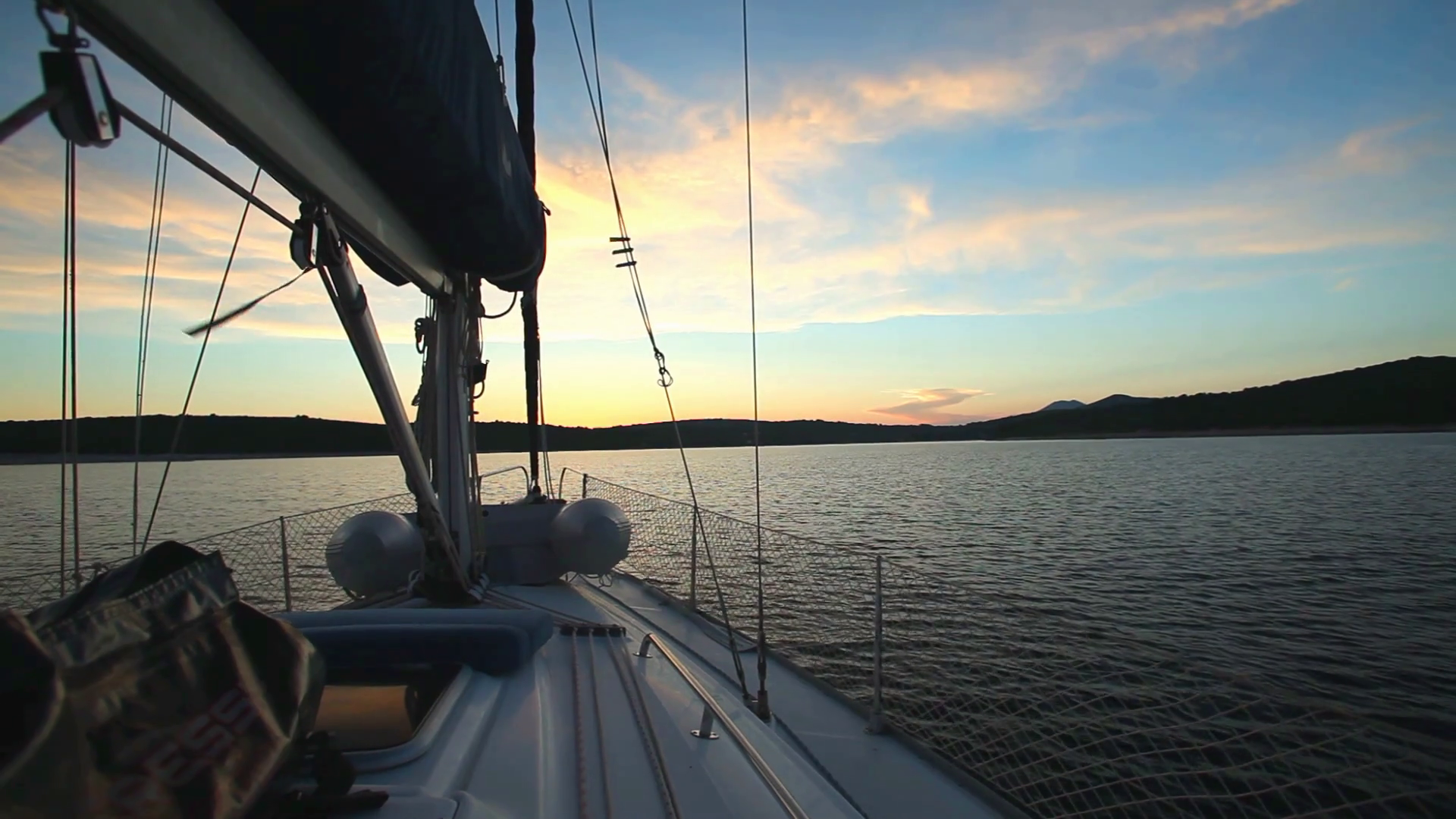 Sailing Through Islands On Sailing Boat In Stock Footage SBV-301465902 ...