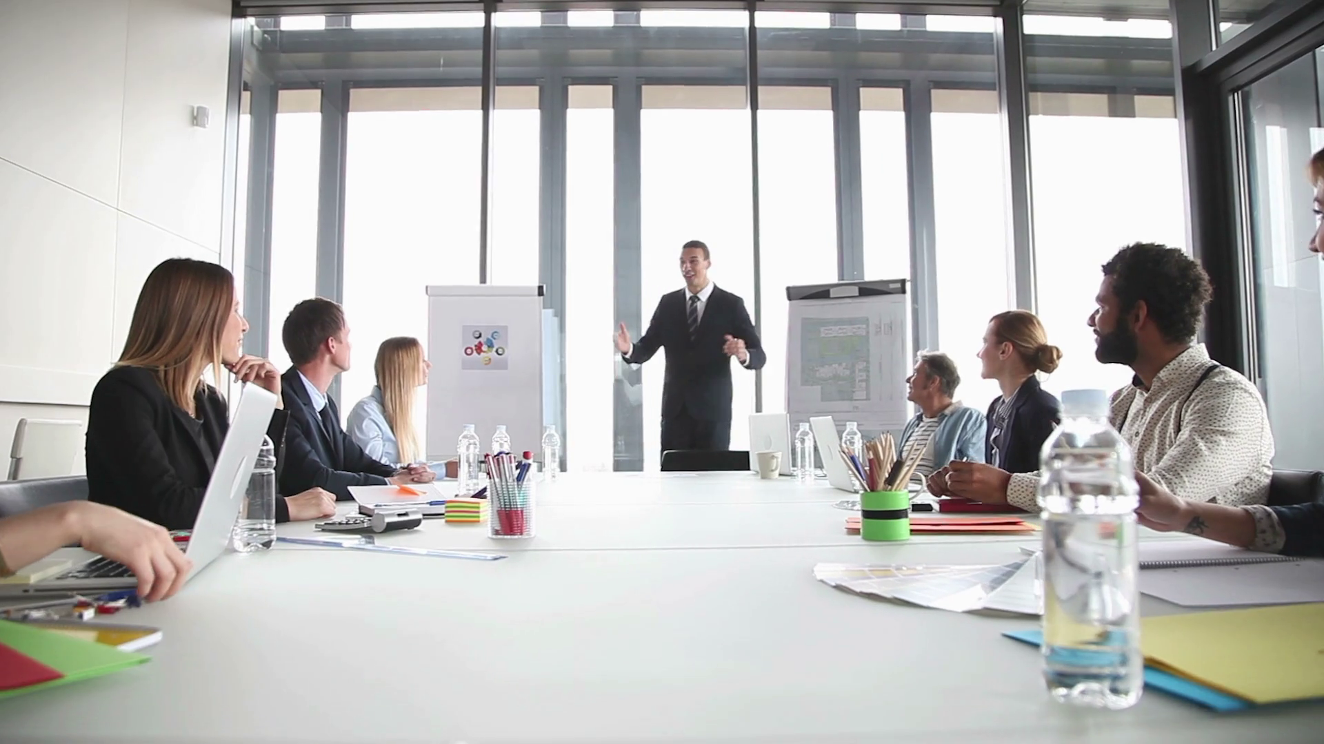 Young Professional Giving Presentation In Stock Footage SBV-304506258 ...