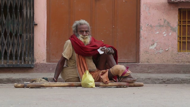 Roadside Beggar Accident In India Stock Footage: Royalty-Free Video ...