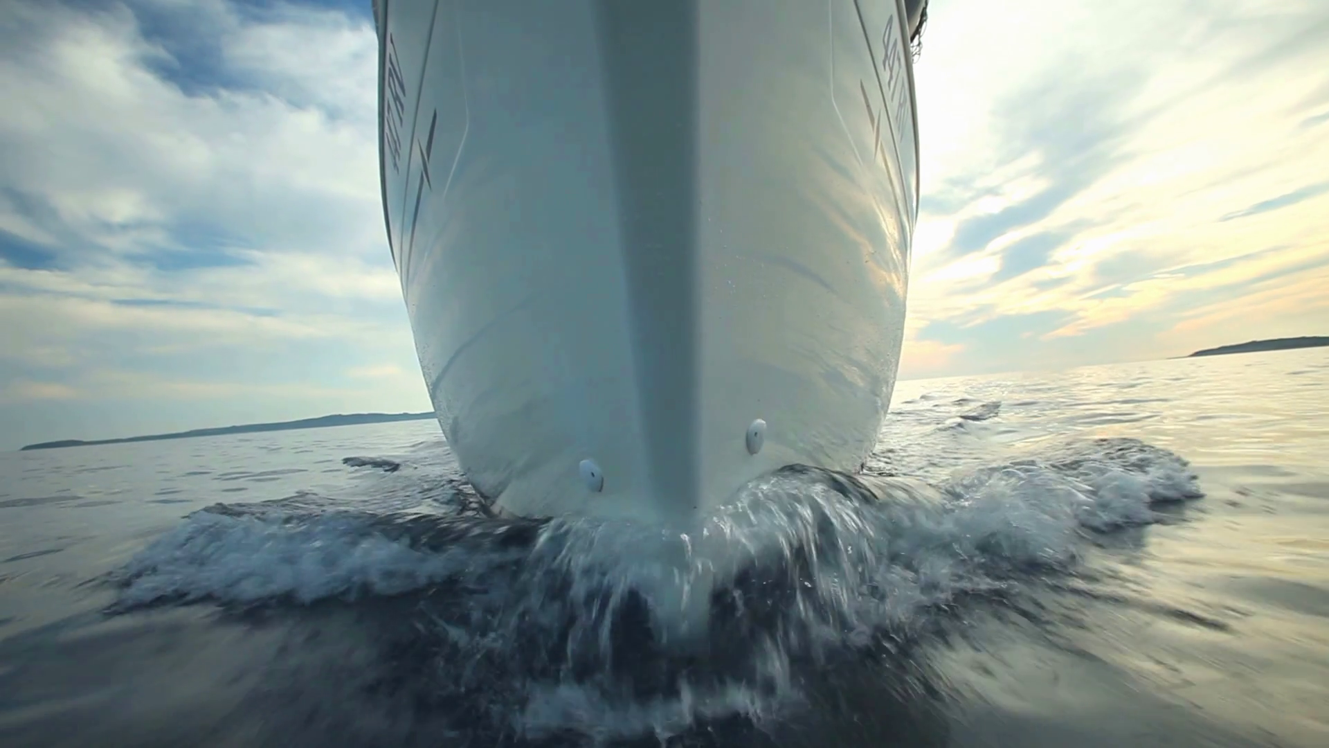 View From Front Of Moving Sailing Boat On Stock Footage SBV-301465850 ...