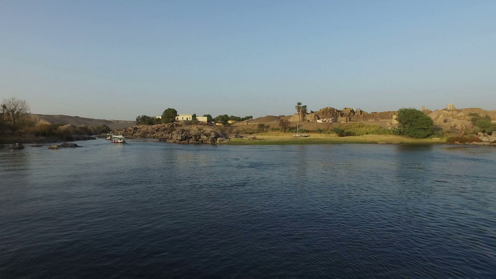 View Of Nile River At Sunset Egypt Stock Footage SBV-307050952 ...