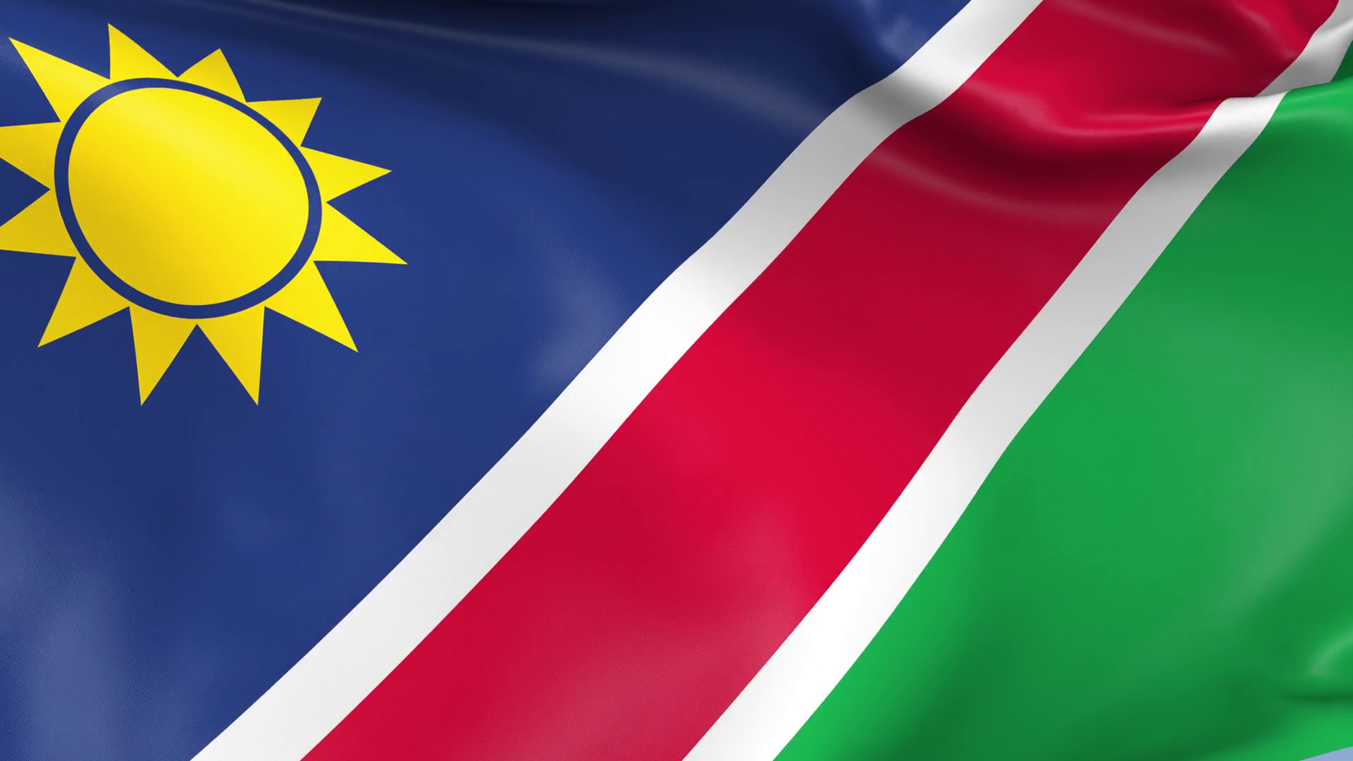 Namibia Waving Flag Background Loop Stock Motion Graphics SBV-347093717 ...