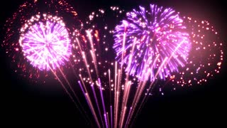 Animated Fireworks Background