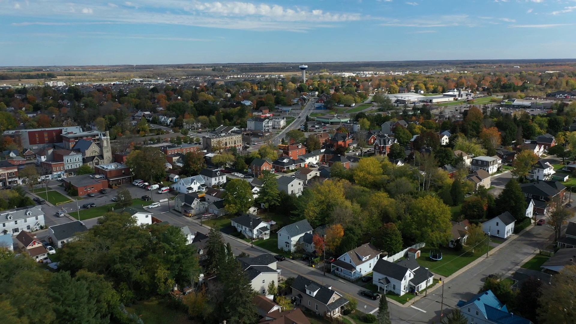 Aerial Of Carleton Place Eastern Ontario Stock Footage SBV-352047579 ...