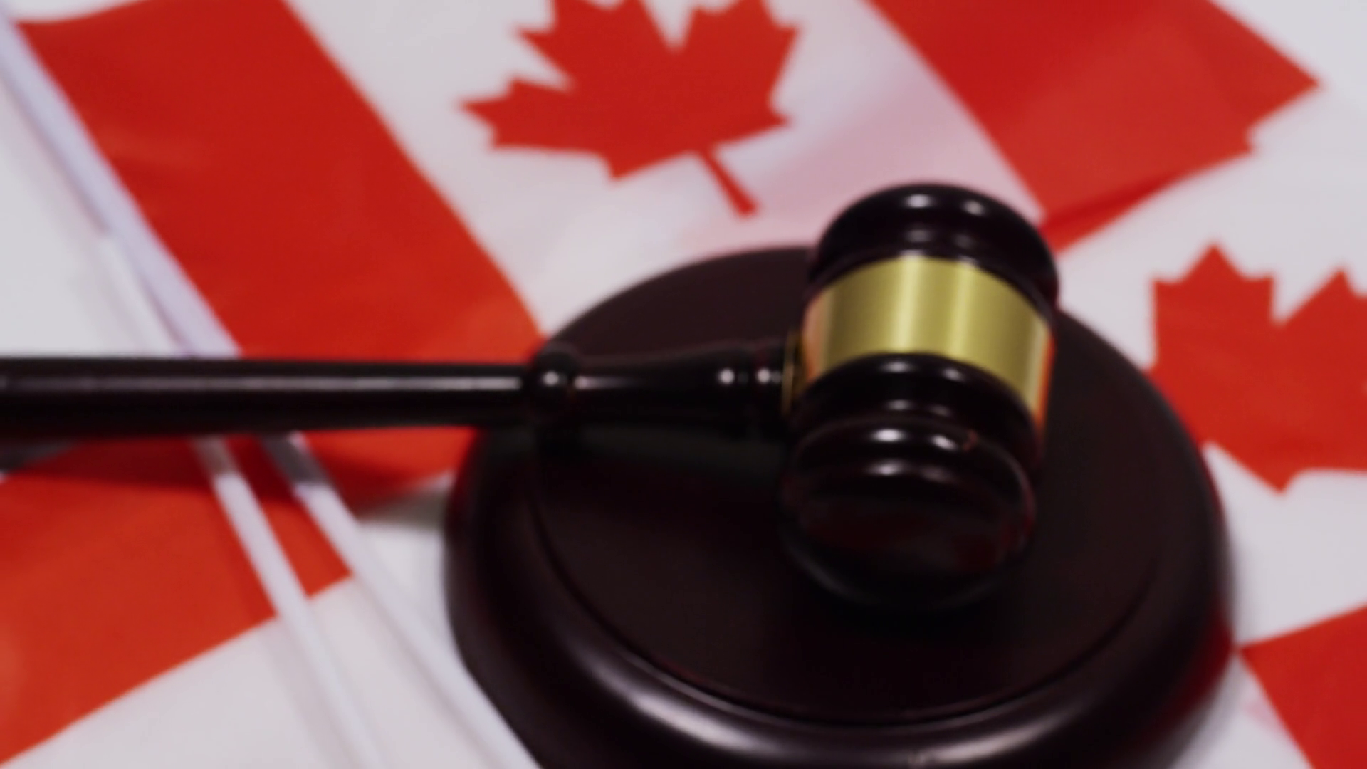 Canadian Judge Gavel With Flags Spinning Stock Footage SBV-352199804 ...