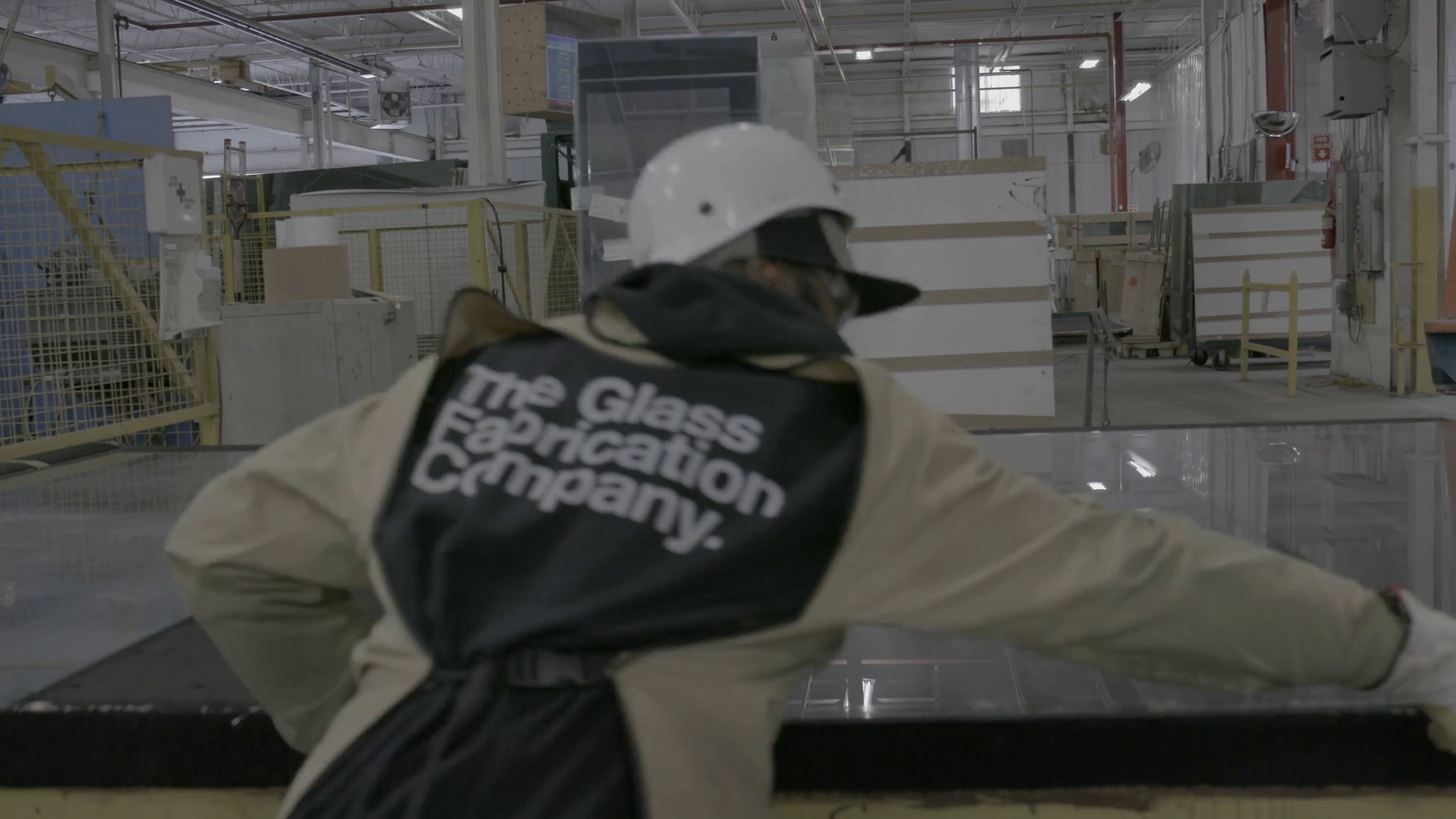 Glass Fabrication Glass Workers In Factory 1 Stock Footage SBV ...