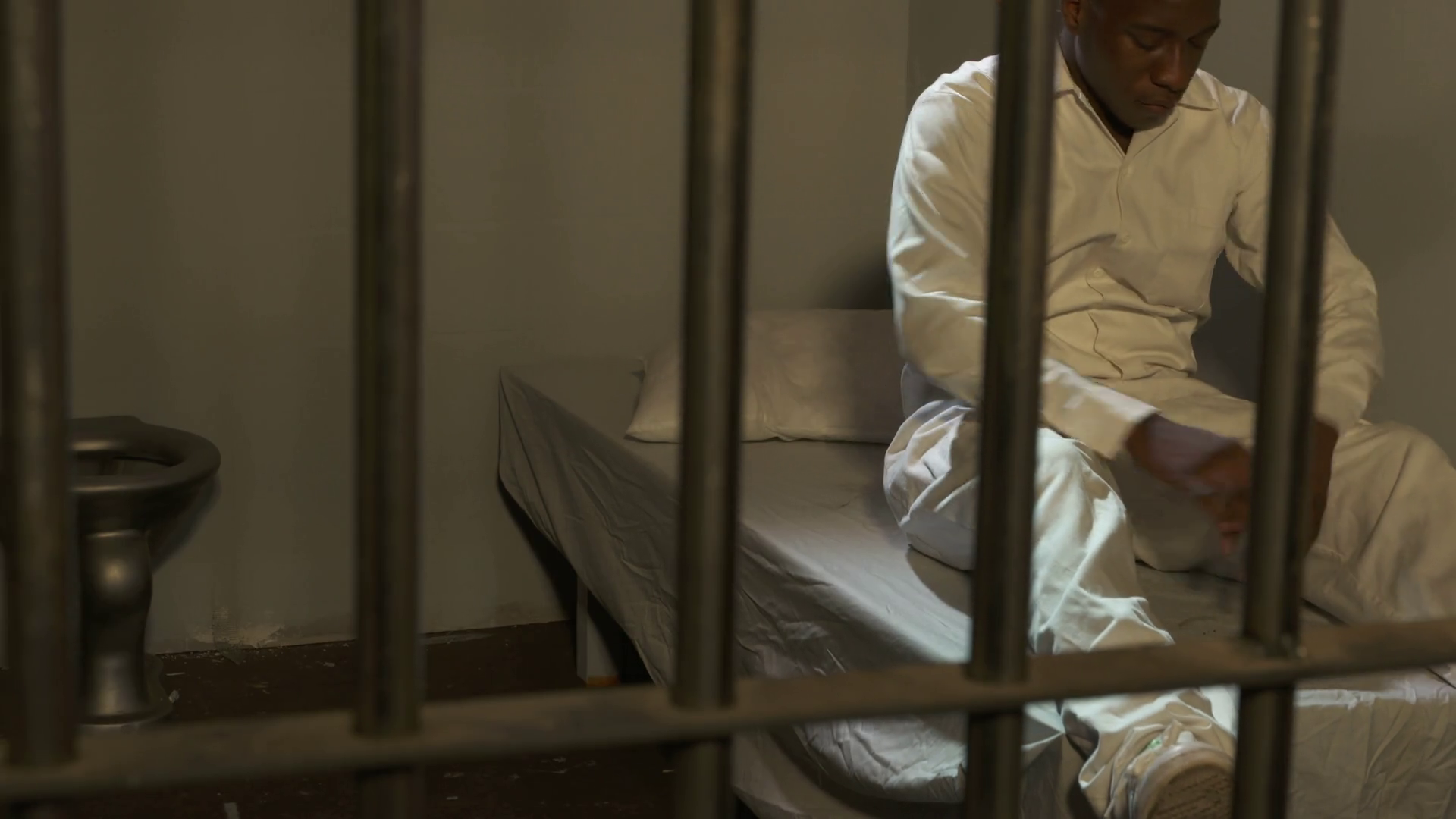 Jail Cell In American Prison A167c004 Stock Footage SBV-352195659 ...